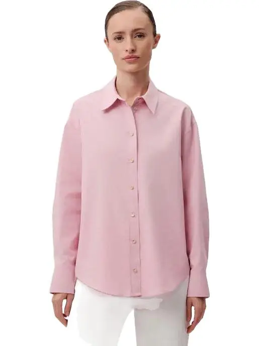 EXQUISE Jewel Cotton Shirt - Pink