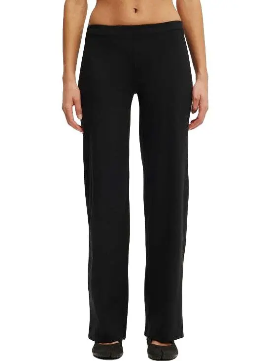 Cotton:on Ultra Soft Low Rise Straight Leg Pant - Black