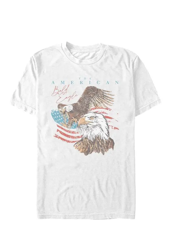 LOST GODS The American Bald Eagle Graphic T-shirt - White