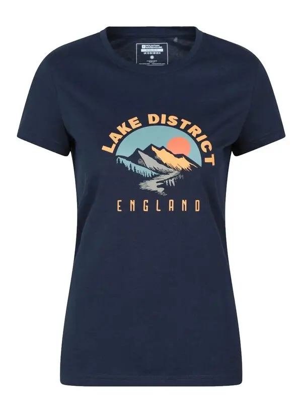 Mountain Warehouse Lake District Sunrise Graphic T-shirt - Navy