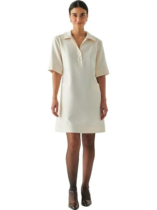 EXQUISE Janelle Mini Dress - Ecru