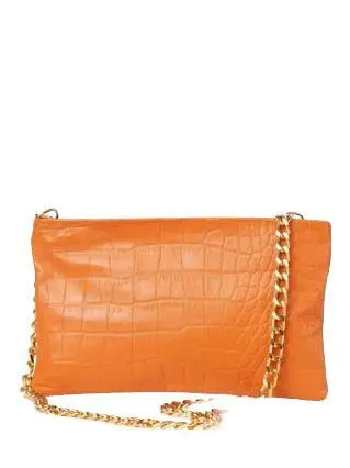 SARAH STEWART Penelope Croc Handbag - Orange