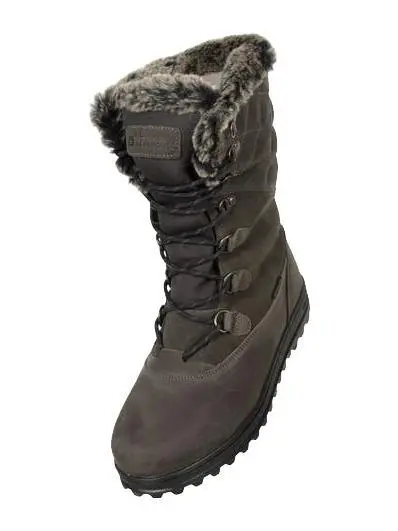 Mountain Warehouse Vostok Leather Mid Calf Boots - Gray