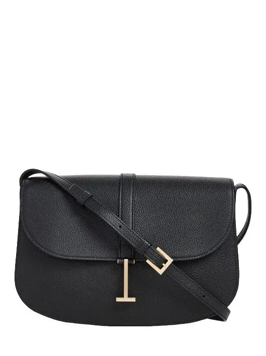 TOM FORD Leather Crossbody Bag - Black