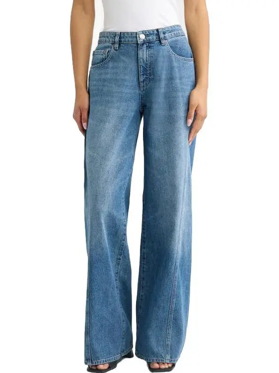 DL1961 Alex Baggy Wide-leg Jeans - Authentic