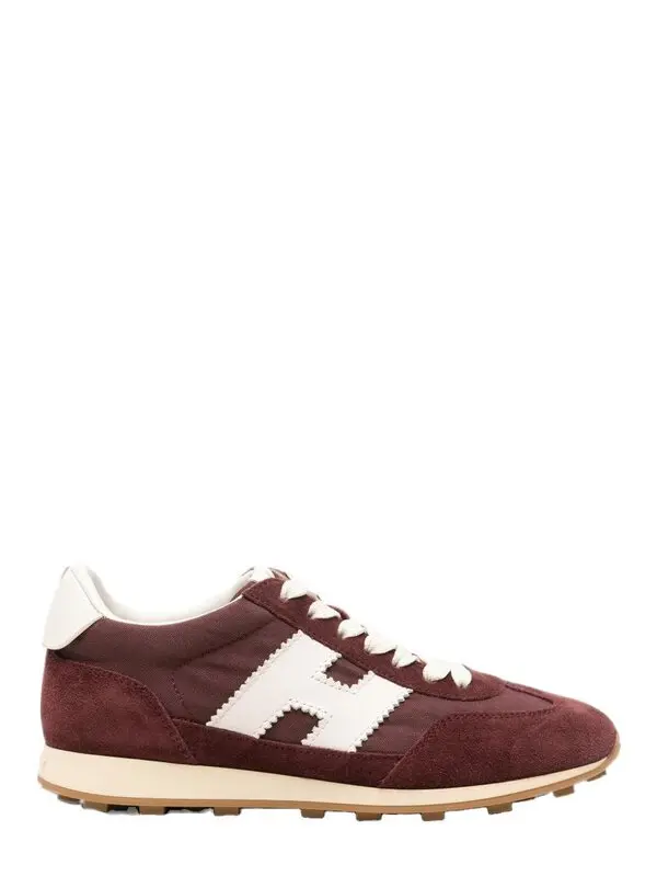 Hogan H727 Leather Sneakers - Red