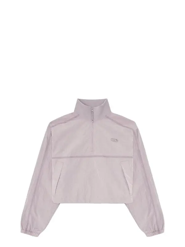 DIESEL® Relaxed Fit Crinkled Nylon Anorak Jacket - Violet