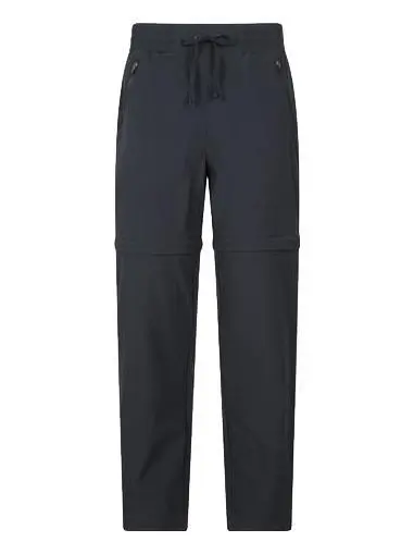 Mountain Warehouse Convertible Zip-off Trekking Pants - Black