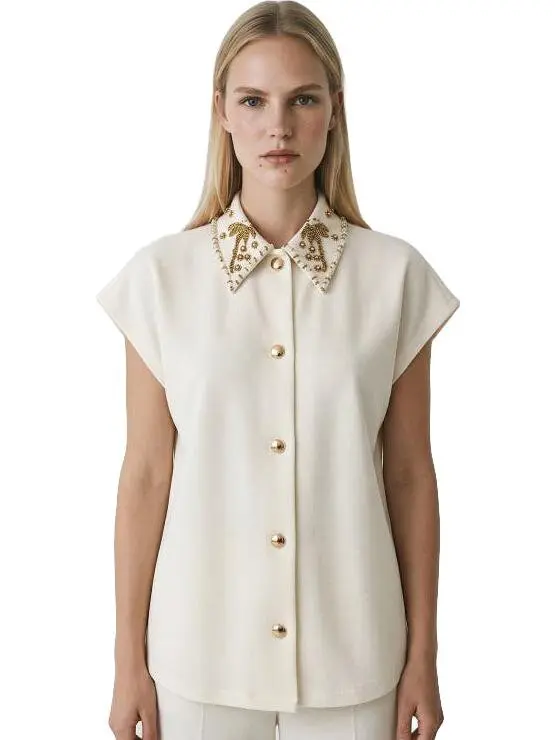EXQUISE Laila Shirt - Ecru