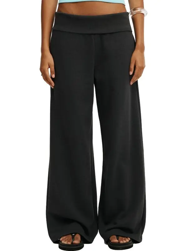 COTTON ON Fold Over Waistband Sweatpant - Shadowstone