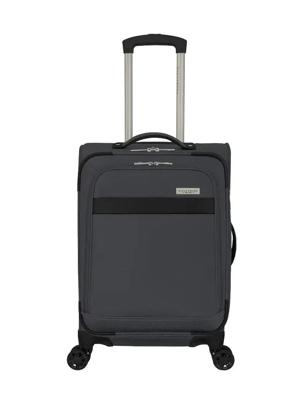 WALLYBAGS Stratford Softside Expandable Carry-on Spinner Luggage - Graphite