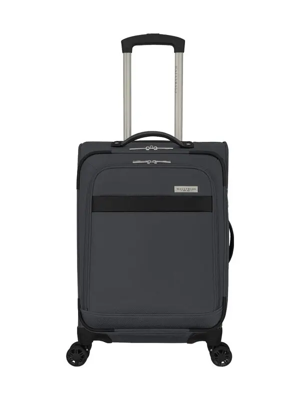 WALLYBAGS Stratford Softside Expandable Carry-on Spinner Luggage - Graphite