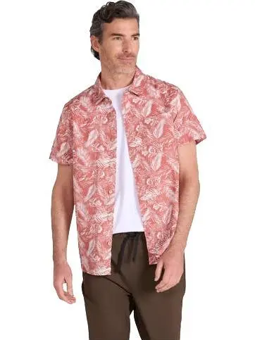 Mountain Warehouse Tropical Leaves Short-sleeved Shirt - Rust