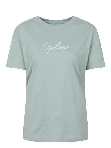 Mountain Warehouse Organic Cotton Explore T-shirt - Light Khaki