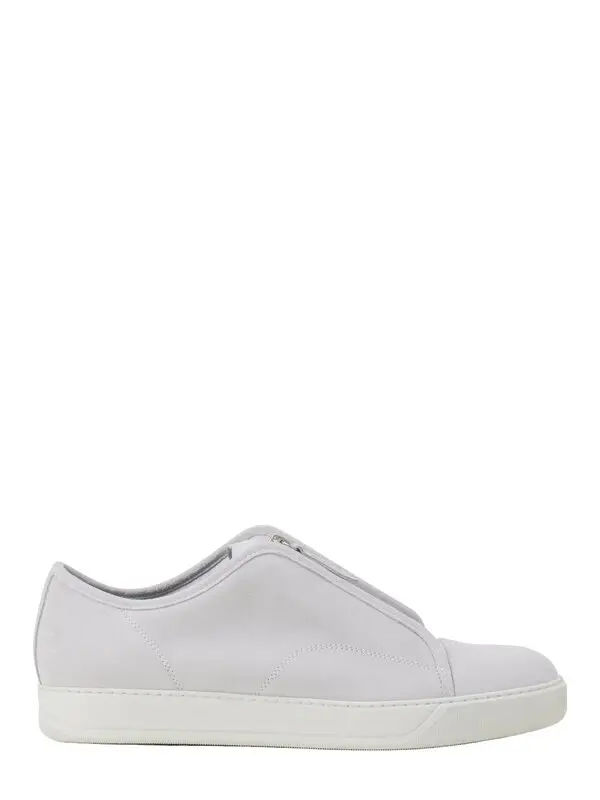 LANVIN Dbb1 Suede Zip Sneakers - White