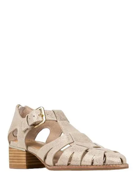 DONALD PLINER Back Zip Fisherman Sandal - Praline