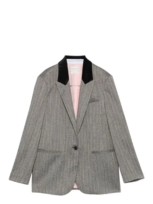 FORTE_FORTE Single-breasted Blazer Jacket - Multicolor