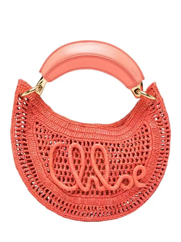 Chloé Summer Banana Raffia Mini Hobo Bag - Multicolor