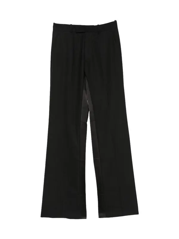 Phoebe Philo Wool Trousers With Satin Trim - Multicolor