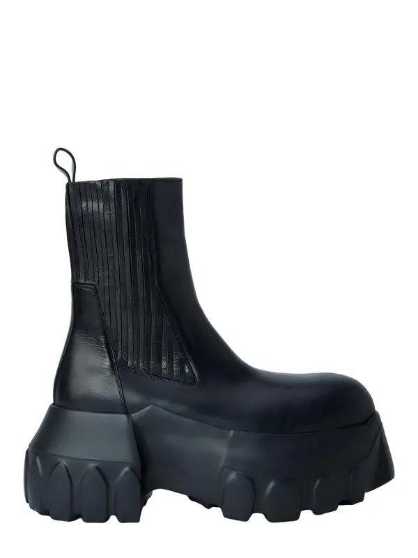 Rick Owens Beatle Mega Tractor Boots - Black