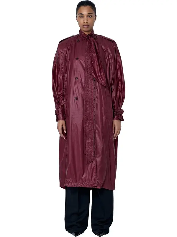 Saint Laurent Long Double-breasted Coat - Multicolor