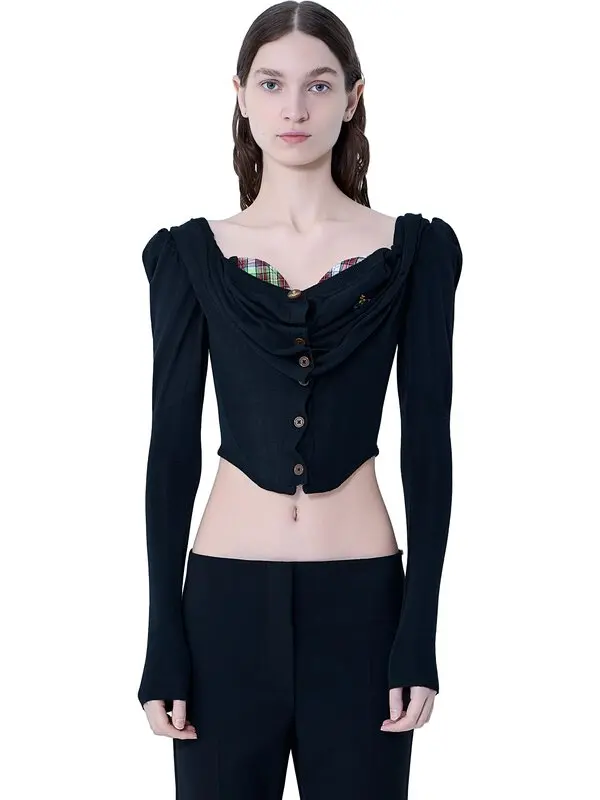 VIVIENNE WESTWOOD Bea Corset Cardigan - Black