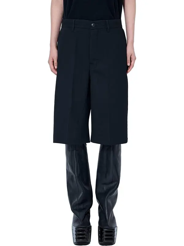 Rick Owens Mid Rise Tailored Culottes - Black
