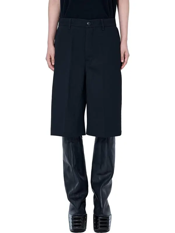 Rick Owens Mid Rise Tailored Culottes - Black
