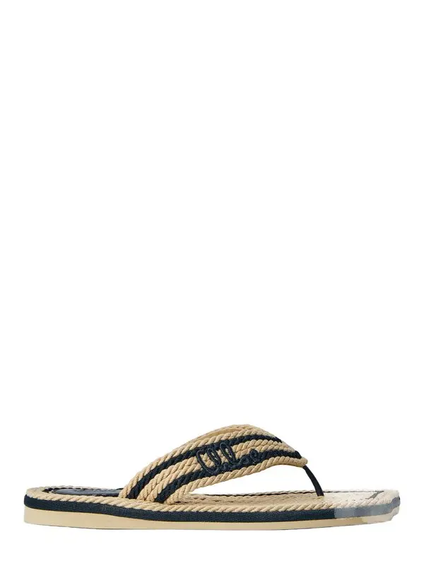 Chloé Braided Rope Thong Sandals - Multicolor