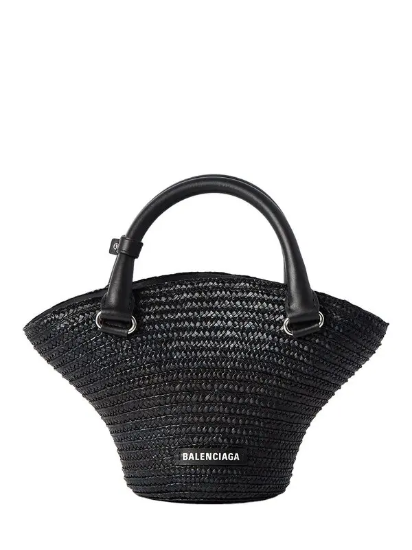 Balenciaga Mini Beach Tote Bag - Black
