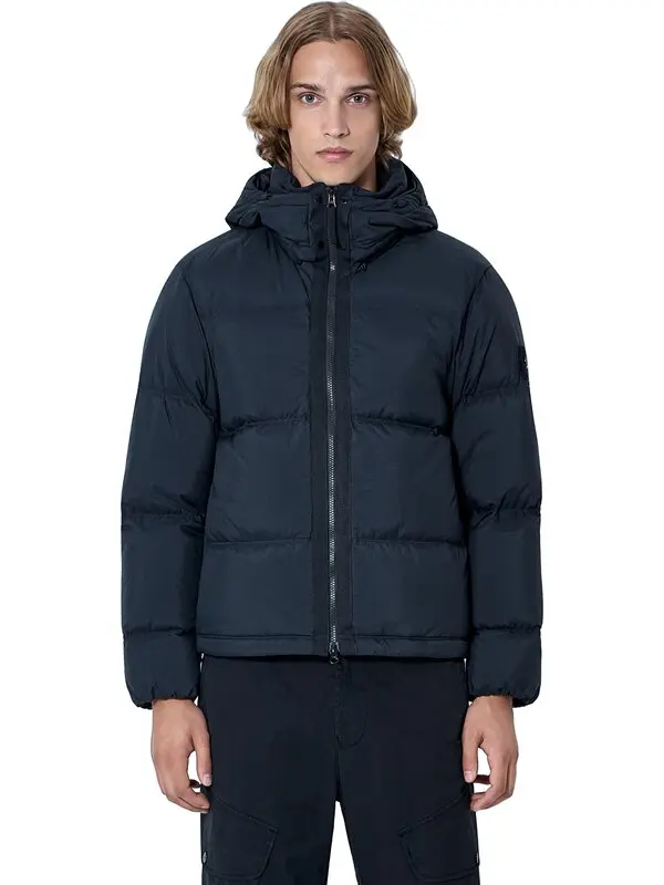 Stone Island Padded Hooded Jacket - Black