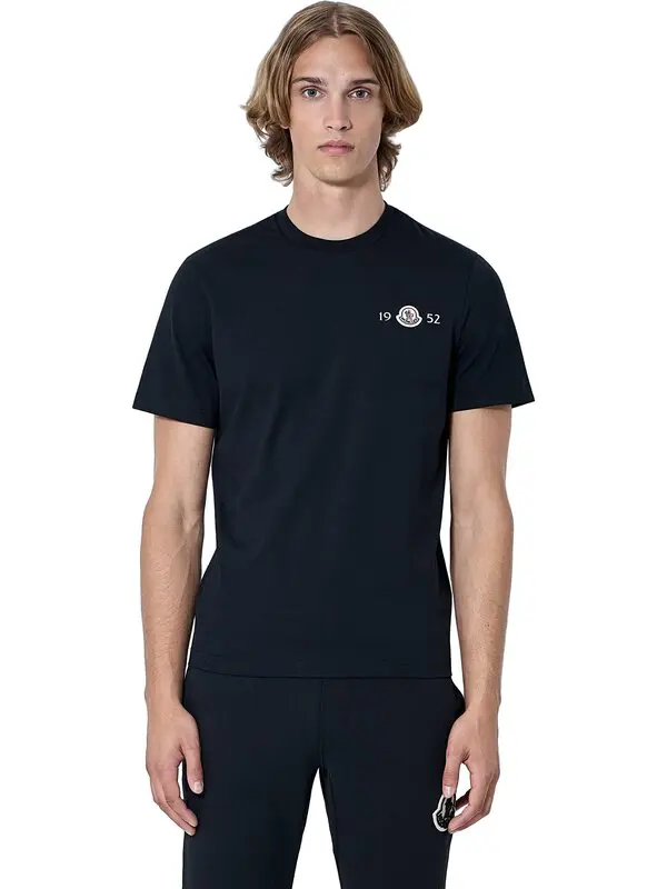 Moncler Crewneck Logo T-shirt - Black