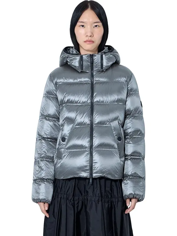 Moncler Sensation Short Down Jacket - Gray