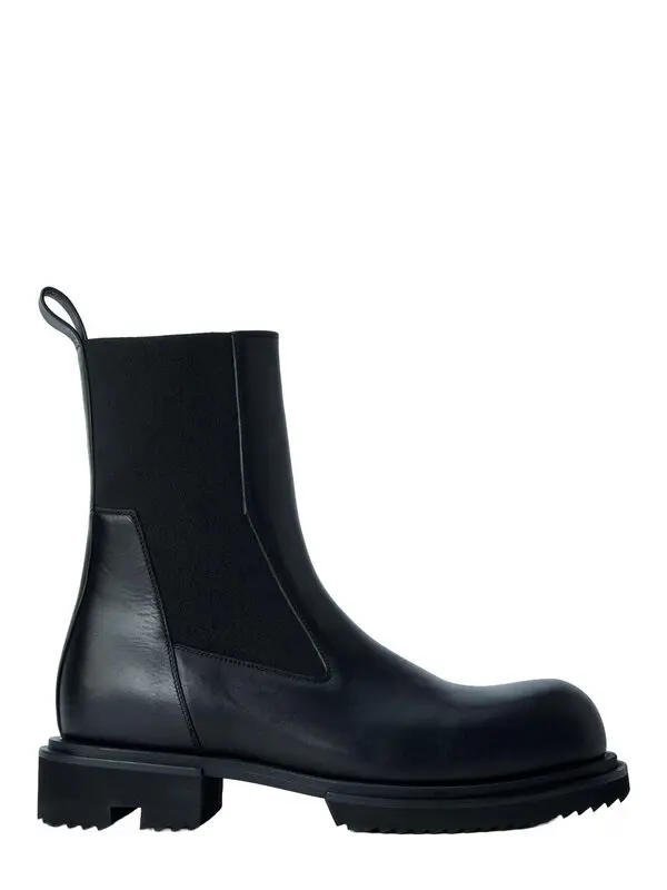Rick Owens Beatle Gabe Leather Chelsea Boots - Black