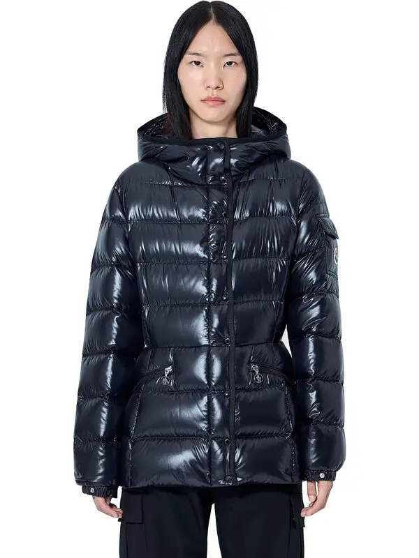 Moncler Barante Quilted High-gloss Down Jacket - Black