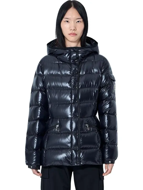 Moncler Barante Quilted High-gloss Down Jacket - Black