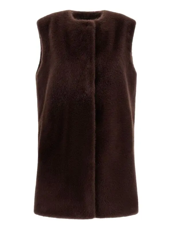 Herno Faux Fur Vest - Multicolor