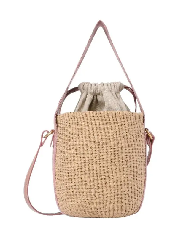 Chloé Woody Small Raffia Bucket Bag - Multicolor