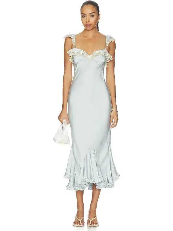 Lpa Addison Midi Dress - Blue