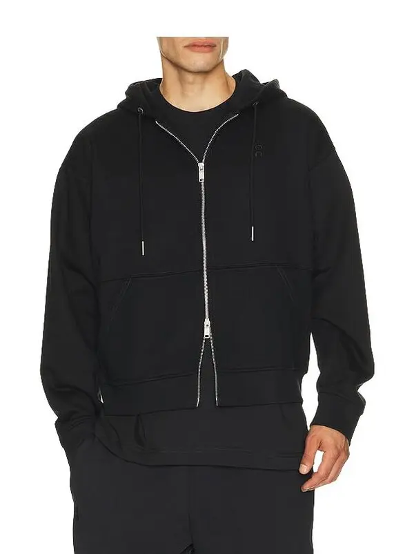 On Club Collective Full Zip Hoodie - Black