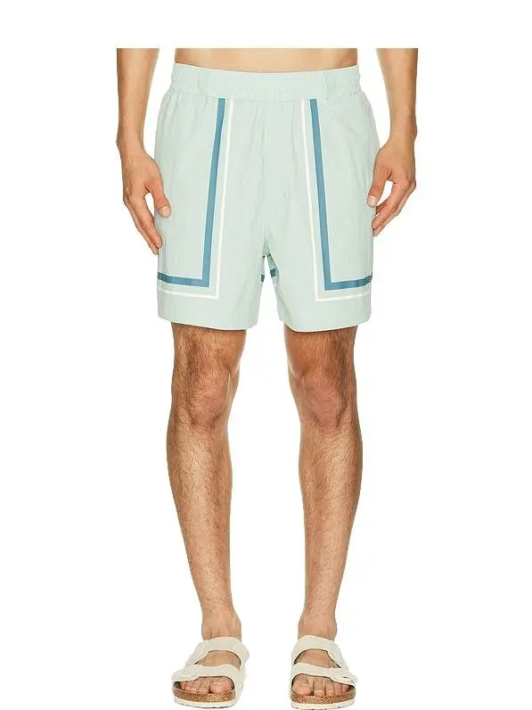 MALBON Scooter Playa Swim Short - Blue
