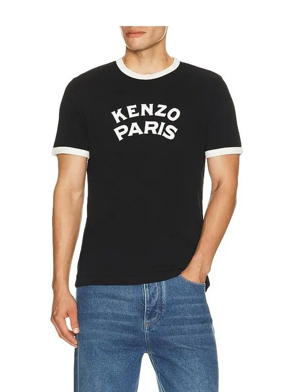 Kenzo Emblem Slim T-shirt In . Also - Black
