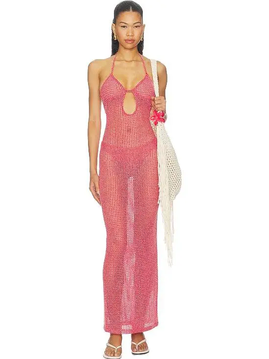 LOVERS AND FRIENDS Rhodes Maxi Dress - Red