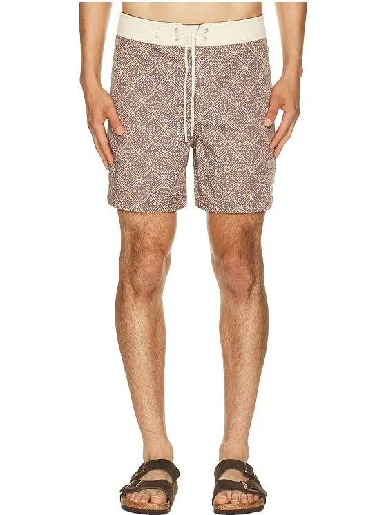 RHYTHM Heritage Swim Trunk - Brown