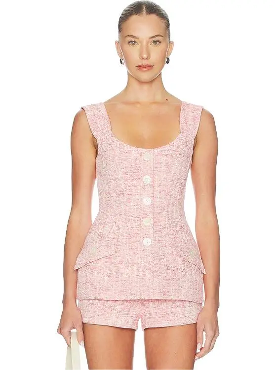 Amanda Uprichard Amoretta Top - Red