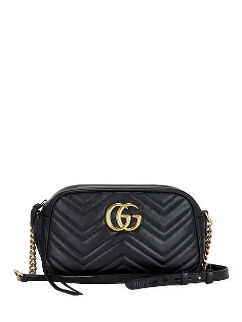 FWRD RENEW Gucci Gg Marmont Shoulder Bag - Black
