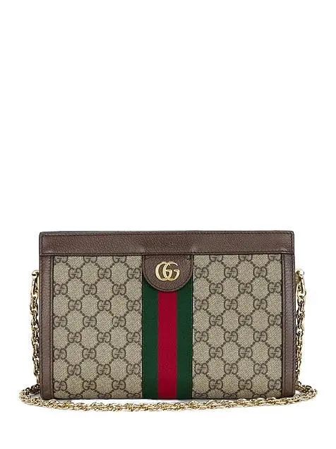 FWRD RENEW Gucci Ophidia Shoulder Bag - Brown