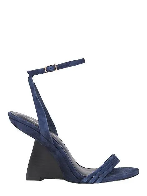 Jeffrey Campbell Terabyte Wedge Sandal - Navy