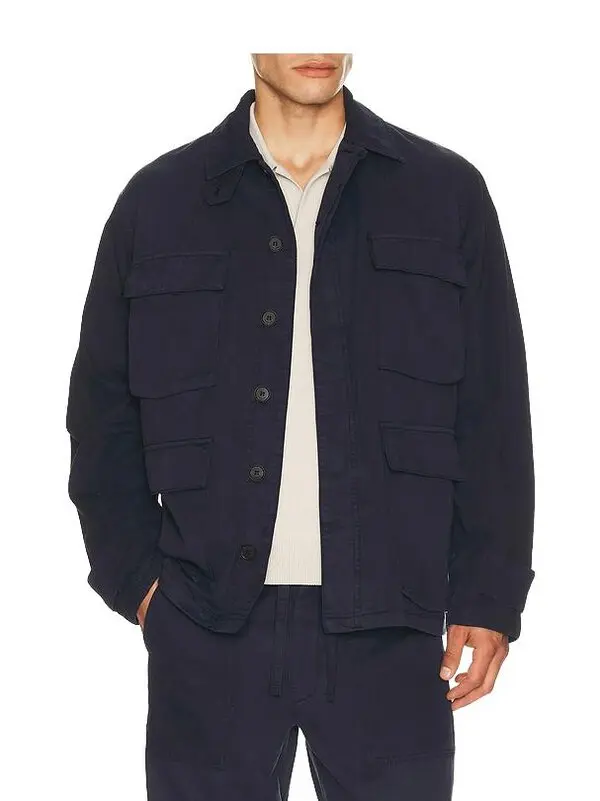 Simkhai Colton Four Pocket Utility Jacket - Blue