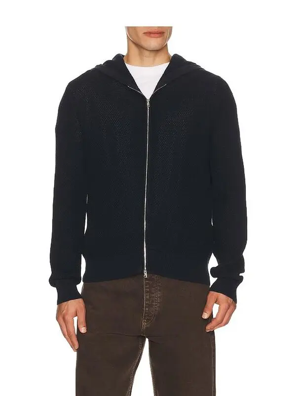 Theory Myhlo Full Zip Knit Jacket - Navy